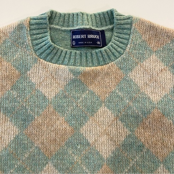 Robert Bruce | Sweaters | Vintage Wool Robert Bruce Argyle Sweater Made ...